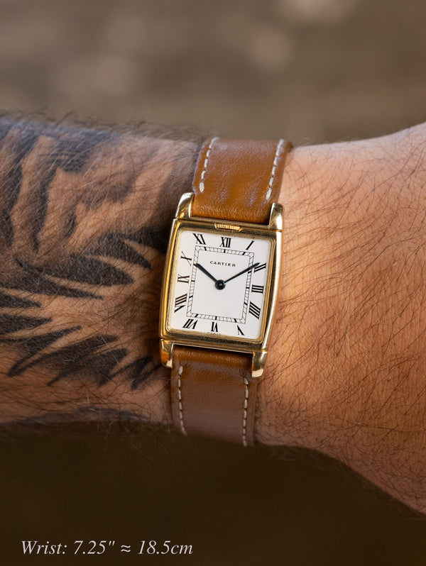 Cartier Tank Reverso 'Dual Time' - White & Gold 'Paris' Dials Full Set