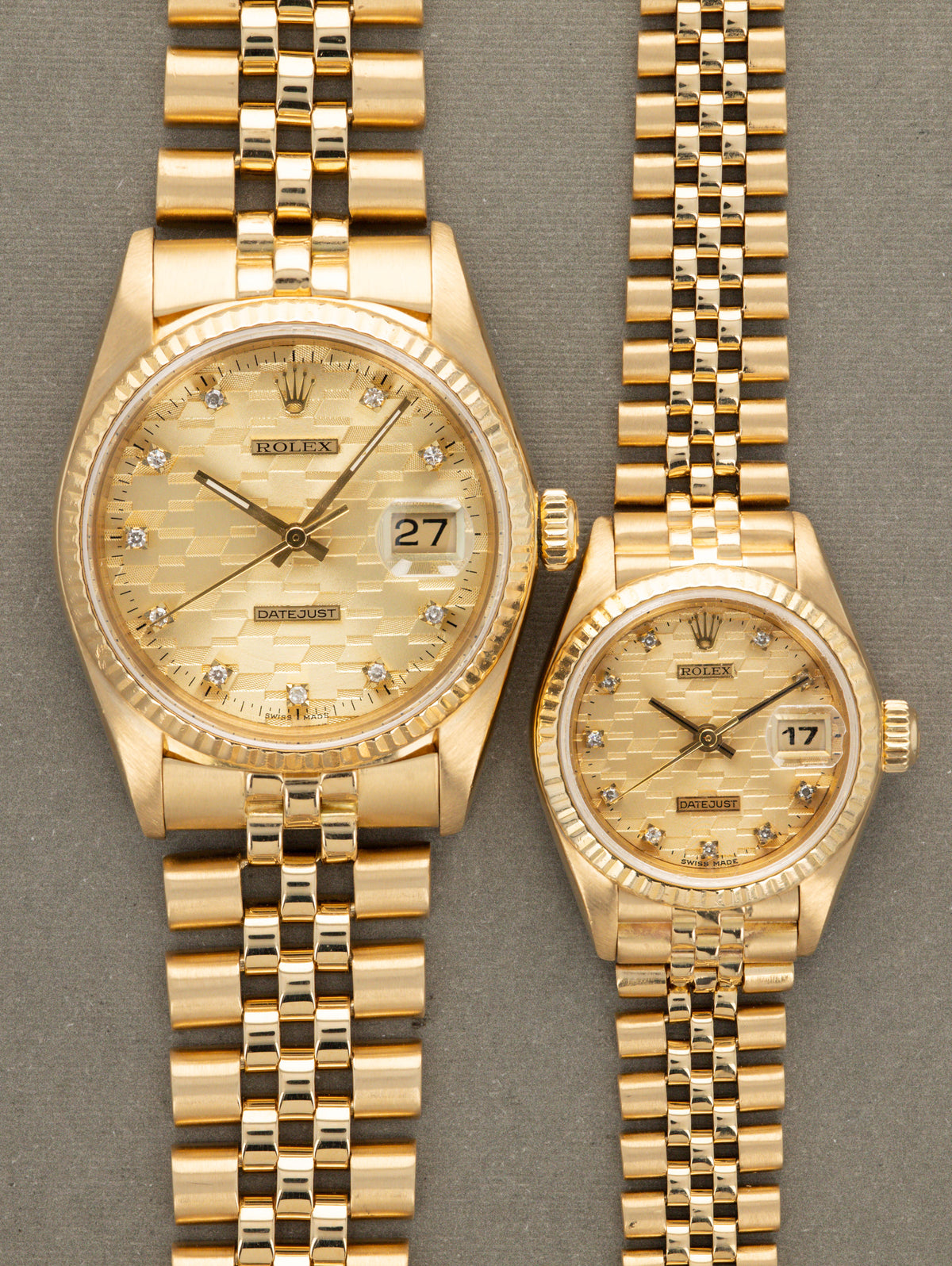 Rolex Datejust Ref. 16018 & 69178 - His & Her Pair 'Chevy Diamond Jubi
