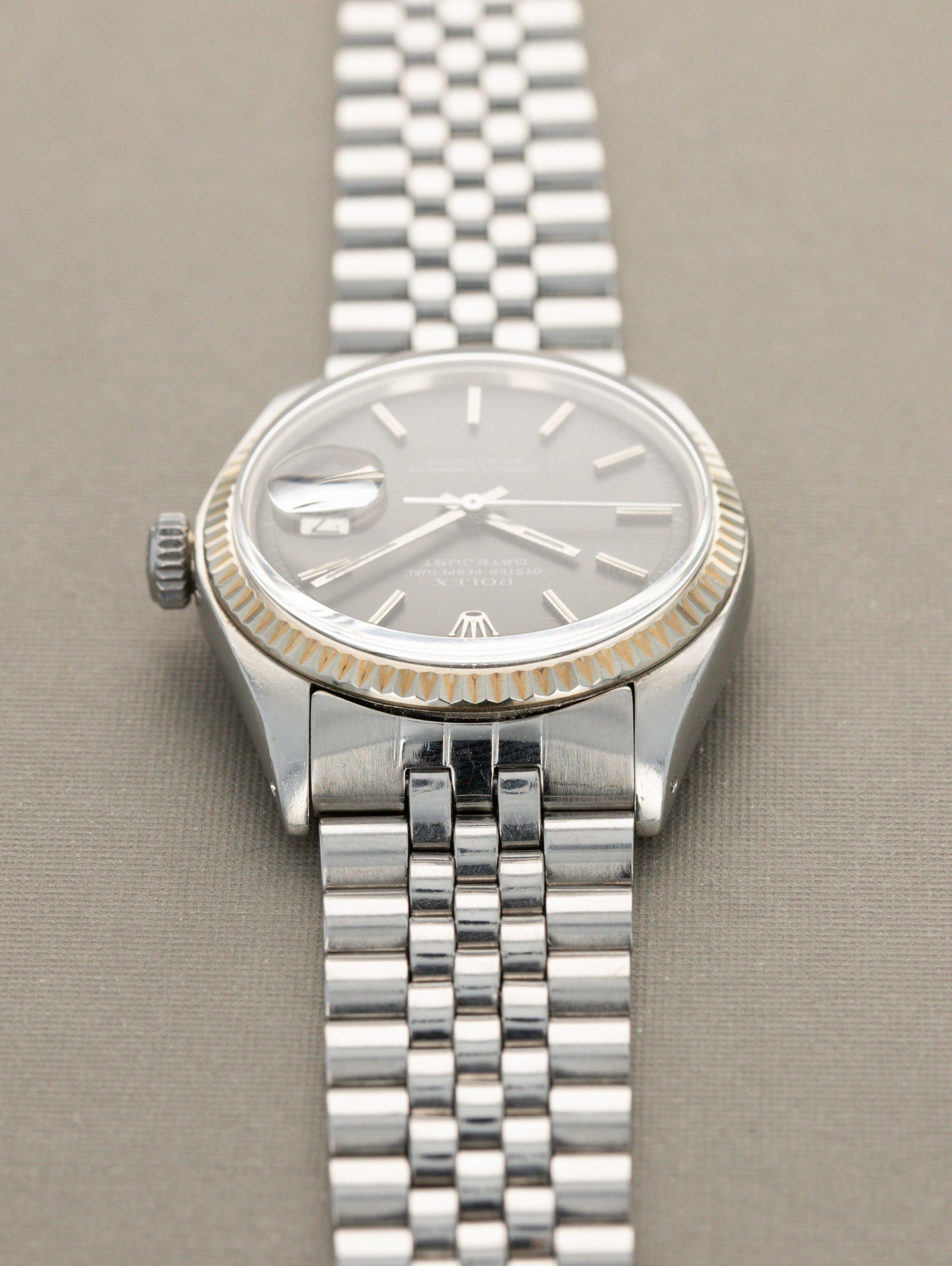 Rolex Datejust Ref. 1601 - Anthracite Dial w/papers