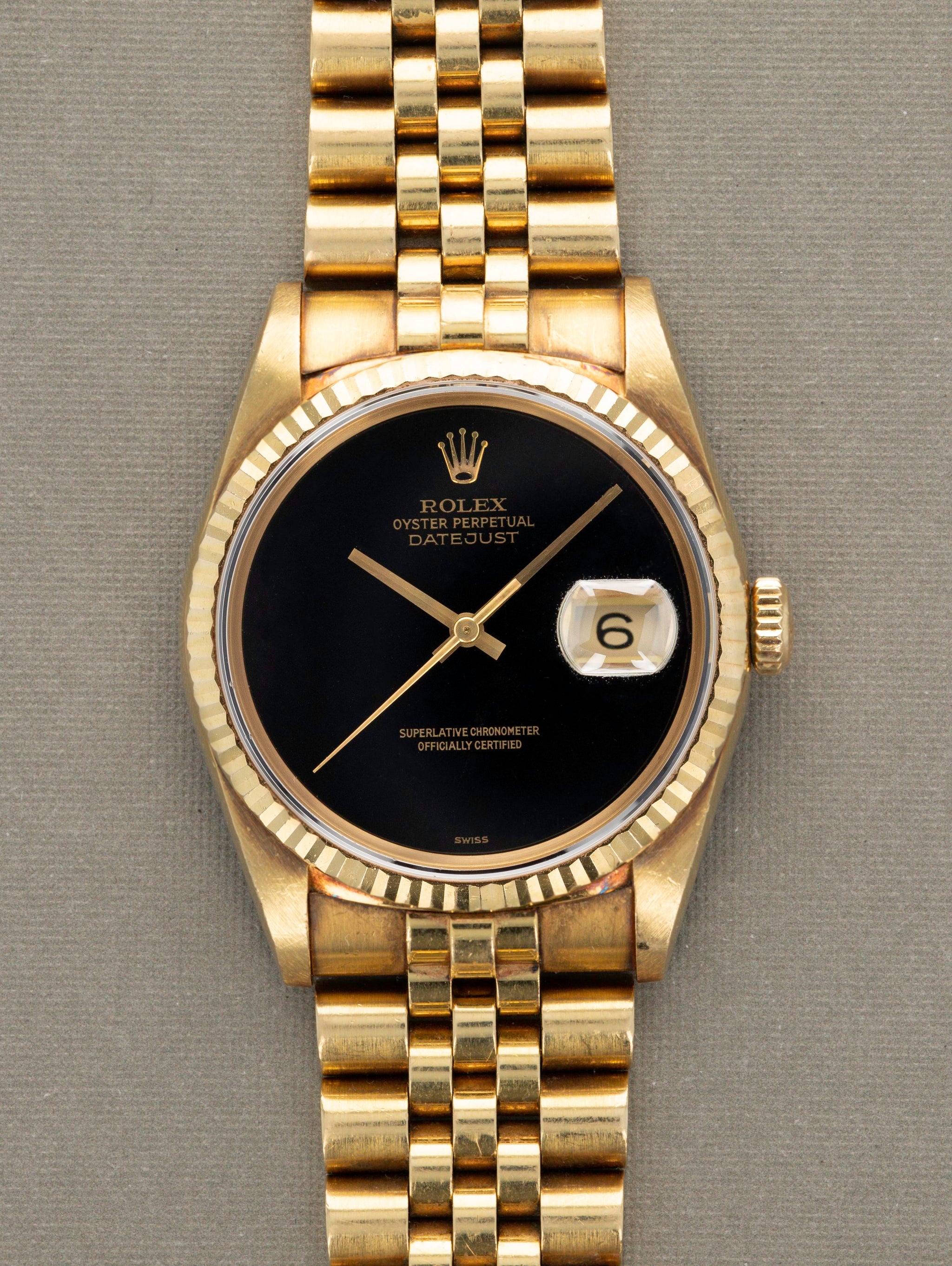 Rolex Datejust Ref 16238 Onyx Dial