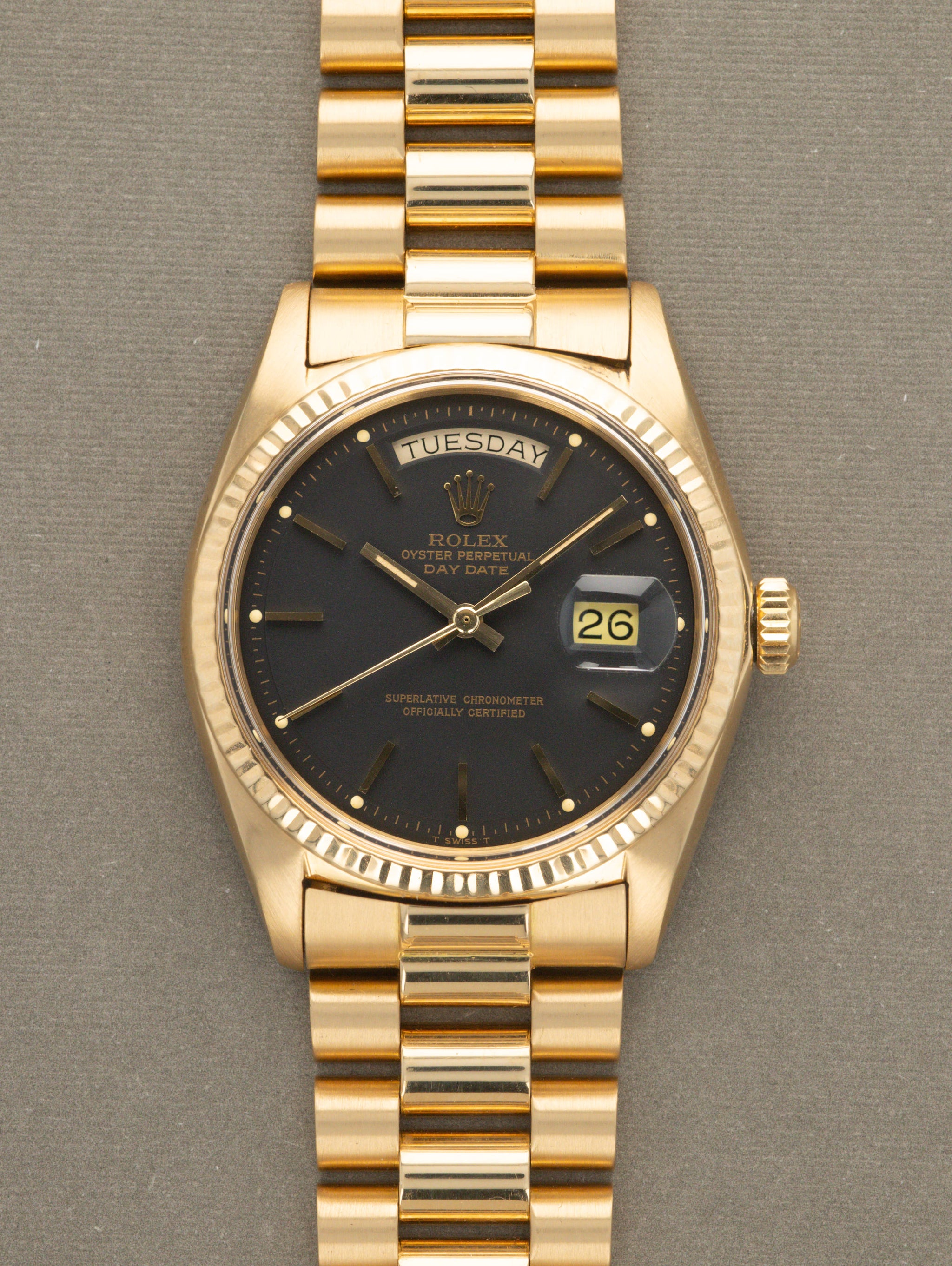 Rolex Day-Date Ref. 1803 - Matte Black Dial