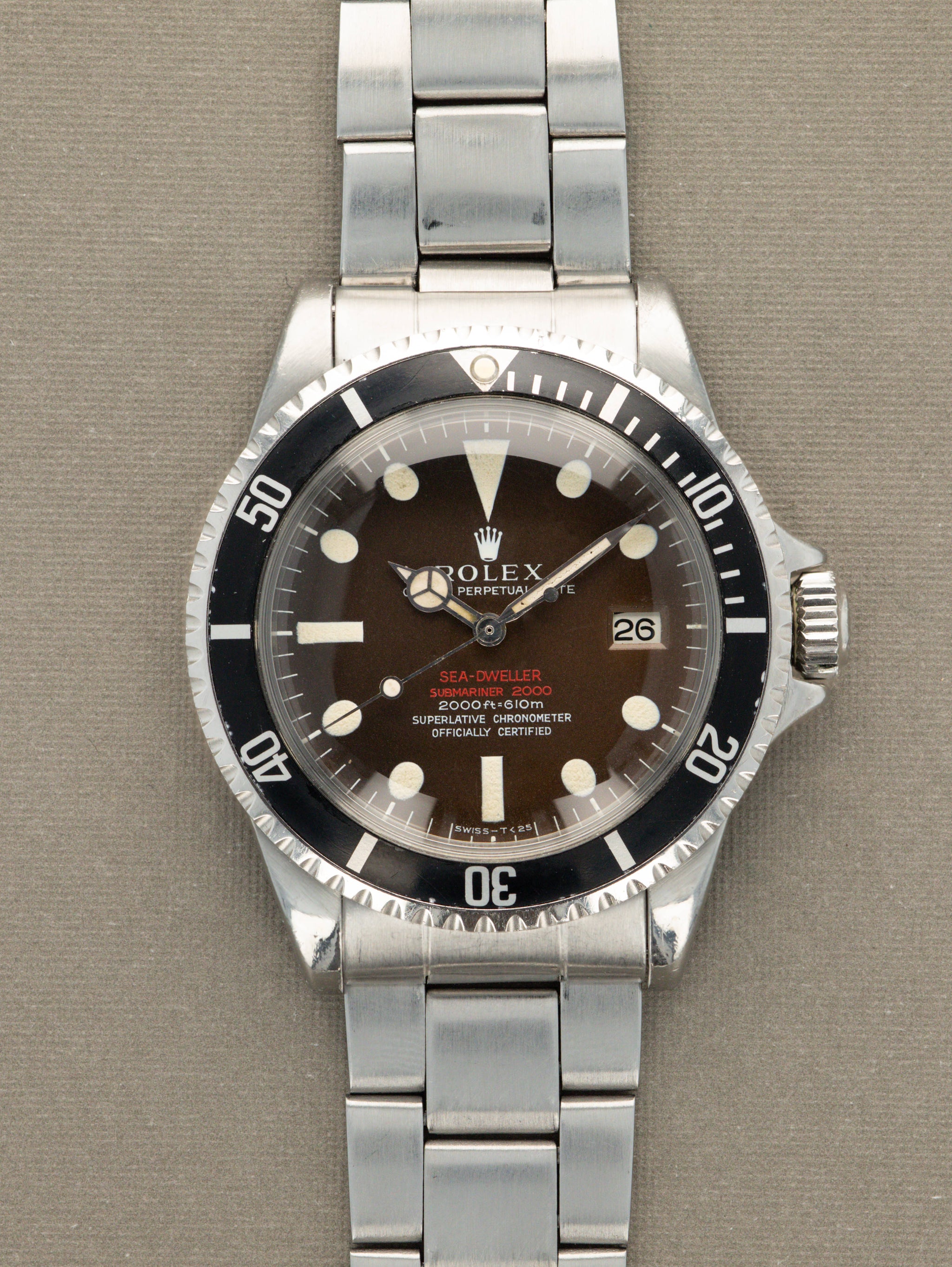Rolex Sea-Dweller Ref. 1665 'Double Red' - Patent Pending 'Thin Case'
