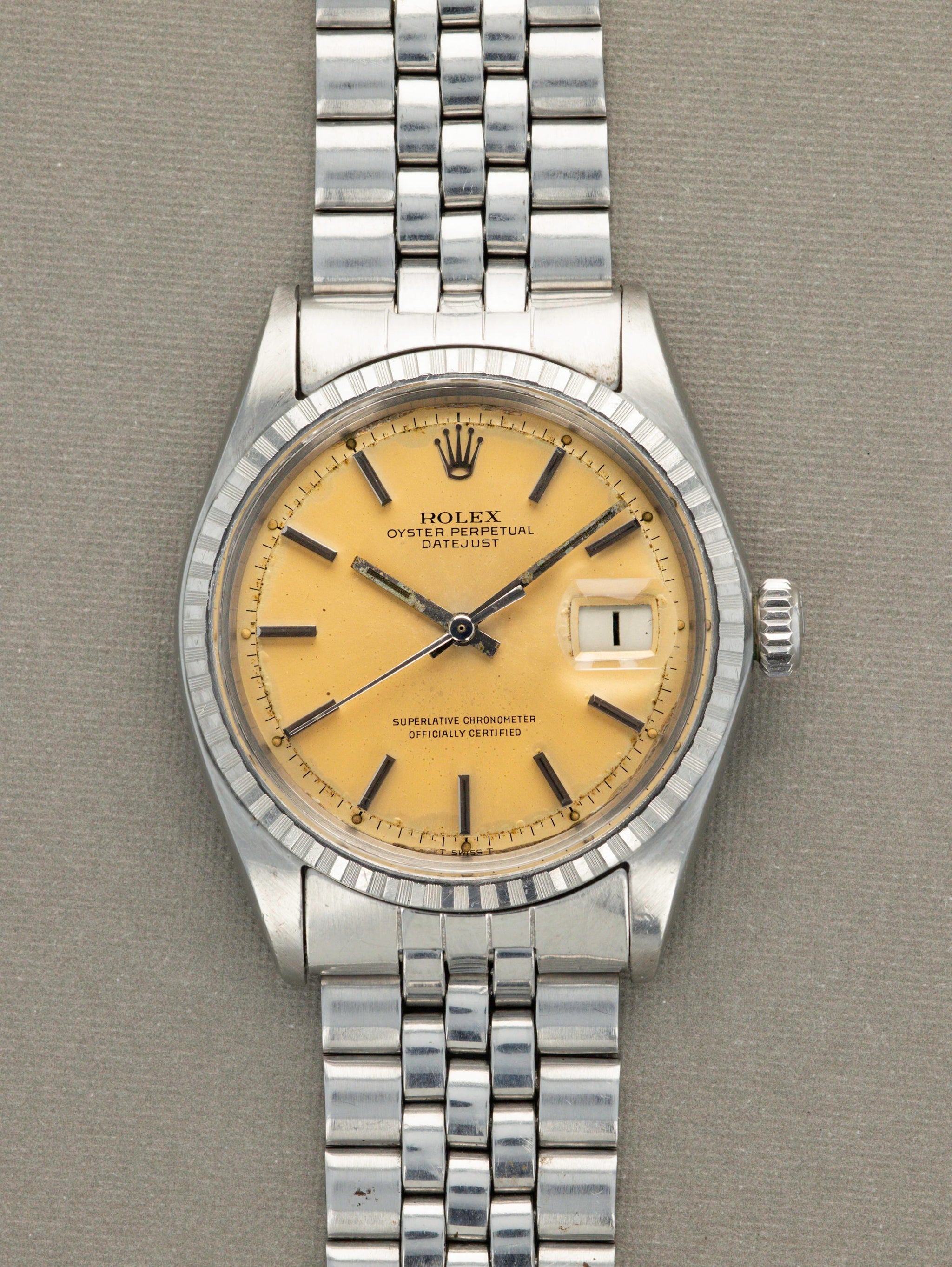 Rolex Datejust Ref. 1603 - Yellow Patina Dial