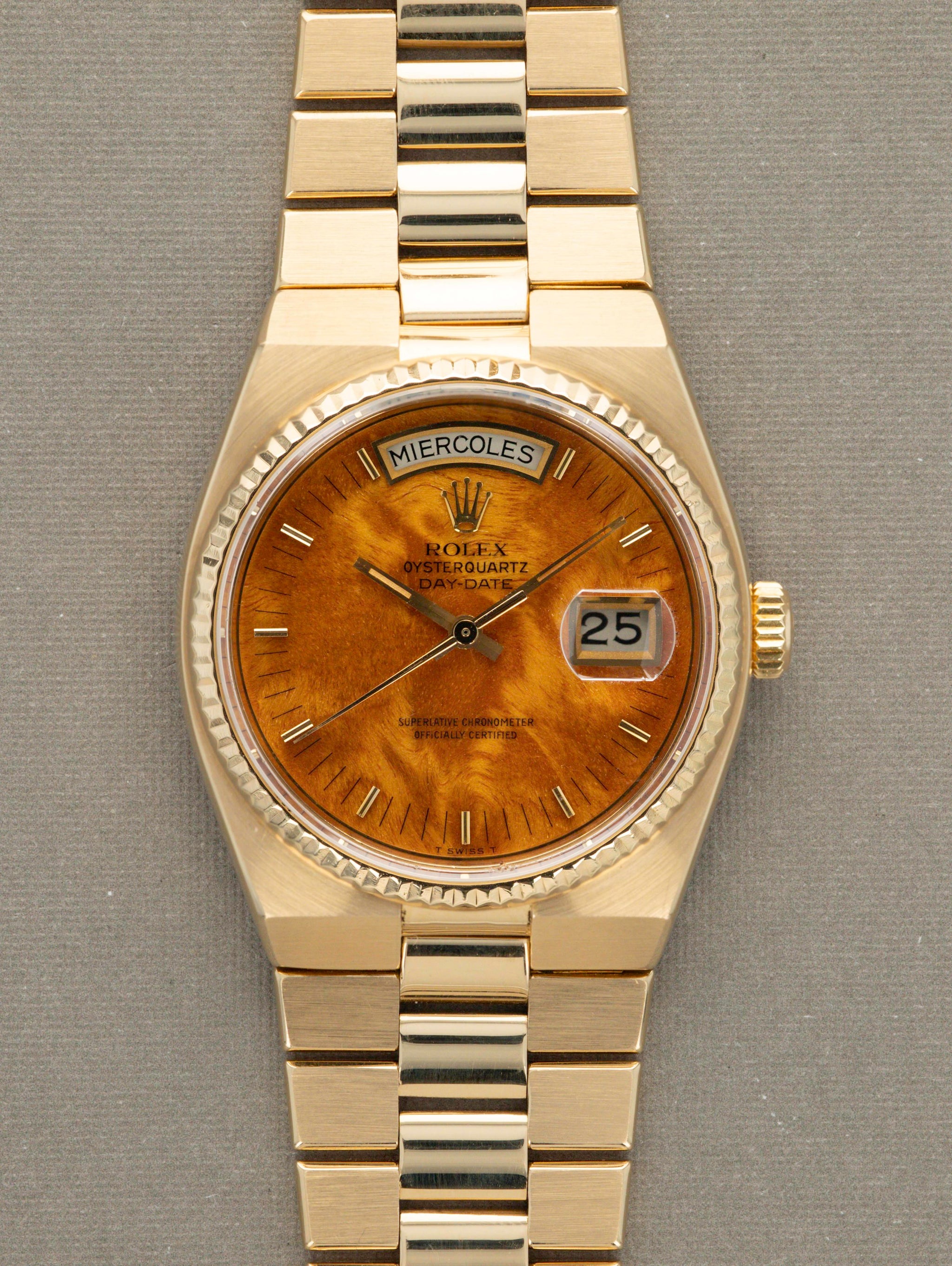 Rolex Oysterquartz Day-Date Ref. 19018 - Birchwood Dial