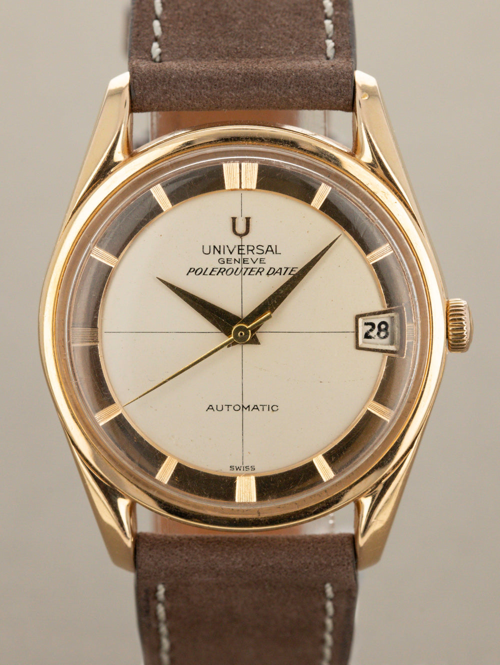 Universal Geneve Polerouter Date - Rose Gold